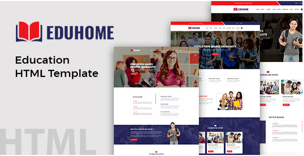 Eduhome - Education HTML Template - FREE DOWNLOAD