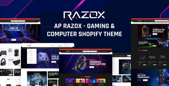 Ap Razox - Gaming & Computer Shopify Theme - FREE DOWNLOAD